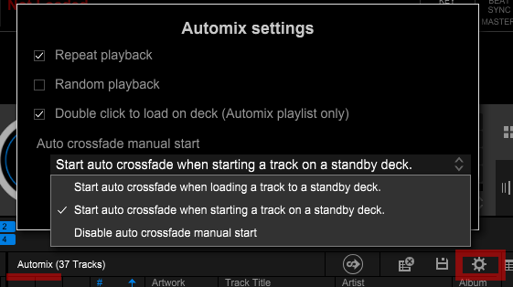 Can I skip to and start playing the next track while on Automix ...